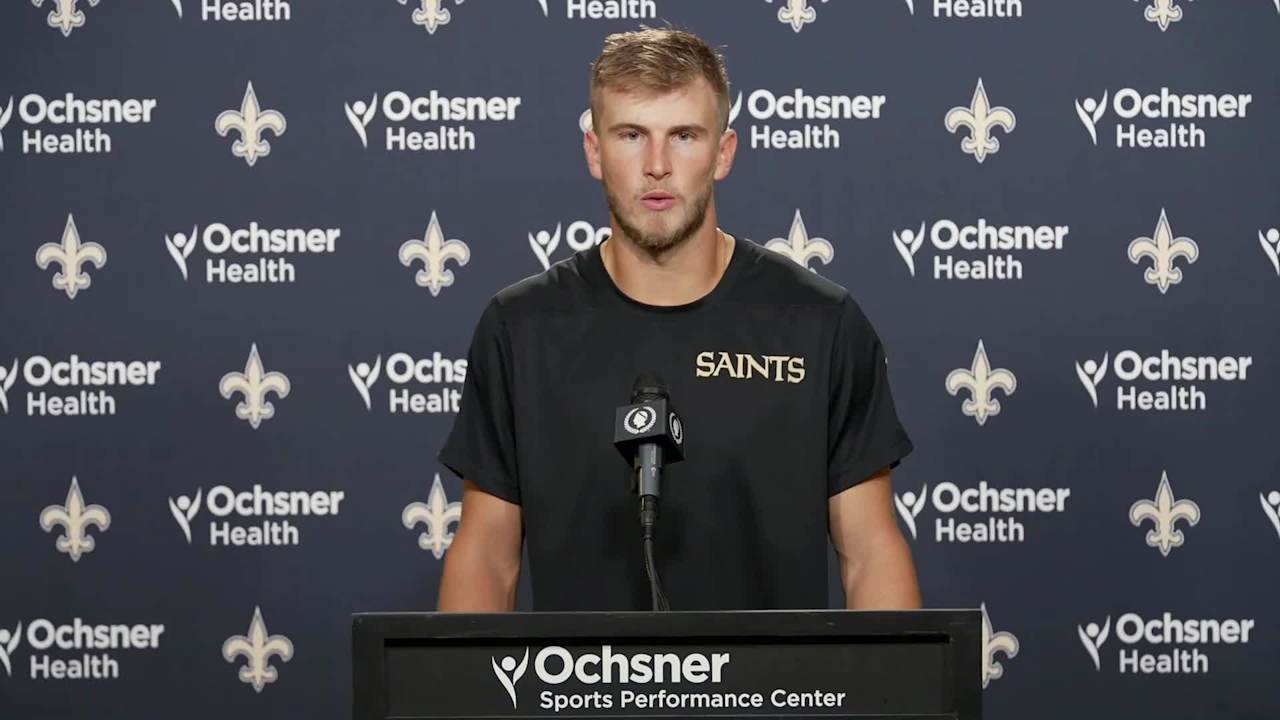 New Orleans Saints quarterback Tyler Shough on being announced as Week ...