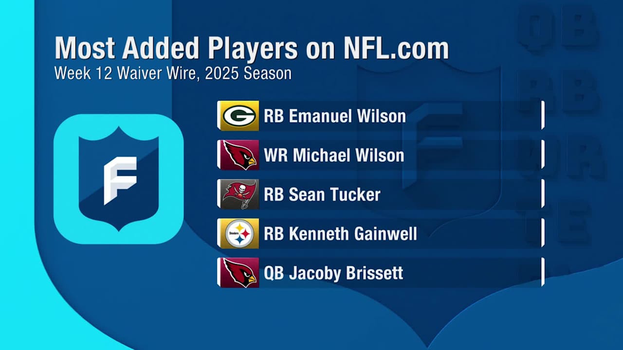 Week 12 waiver wire projections | 'NFL Fantasy Live'