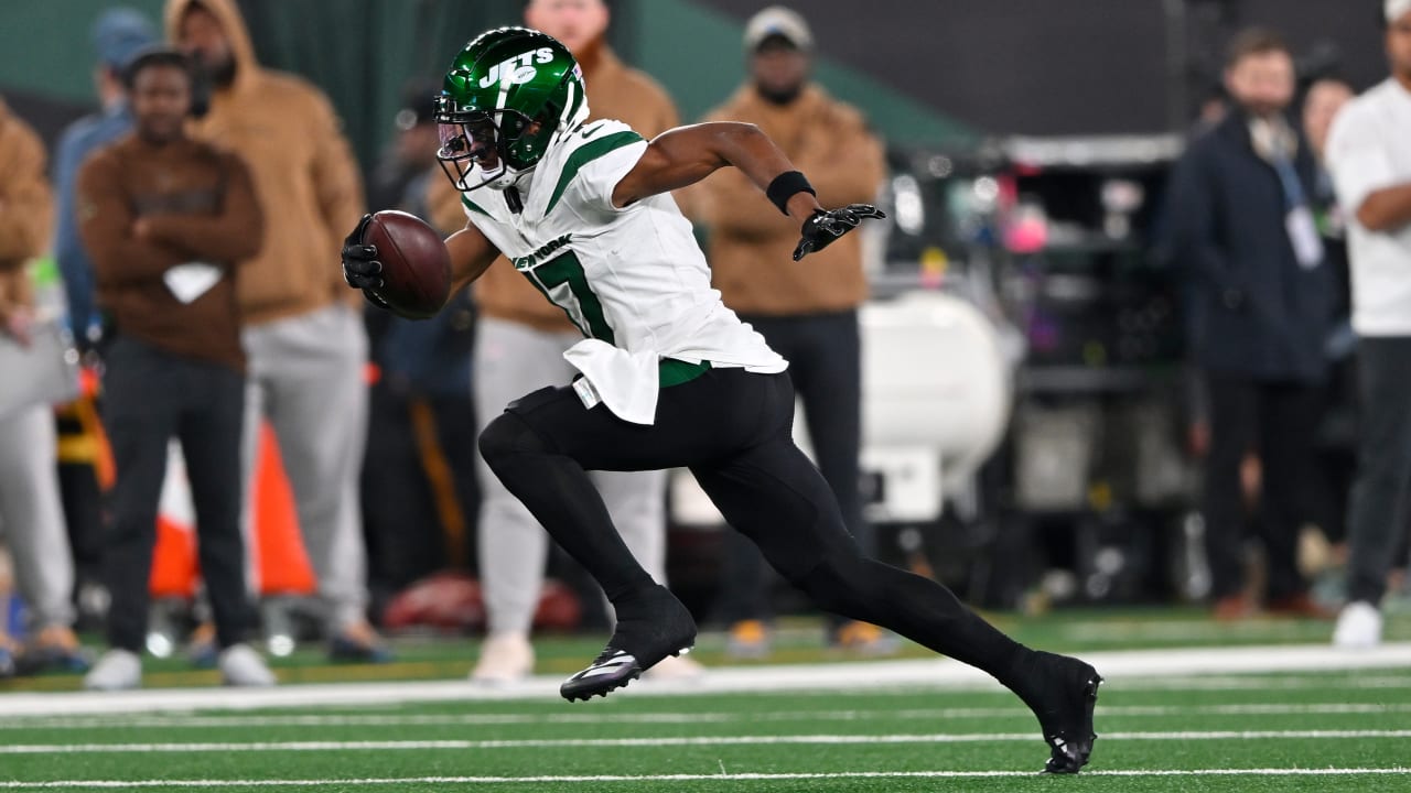 New York Jets wide receiver Garrett Wilson nearly makes one of the toe ...