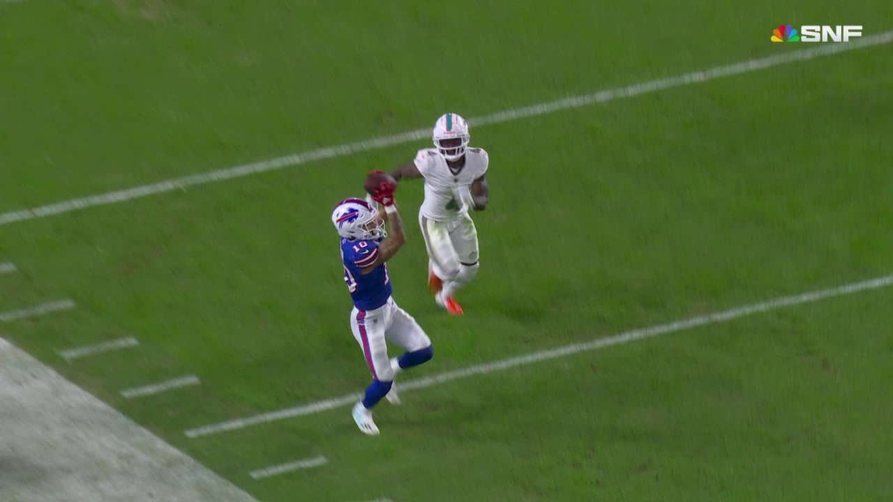 Buffalo Bills quarterback Josh Allen's 28-yard sideline dime to Bills ...