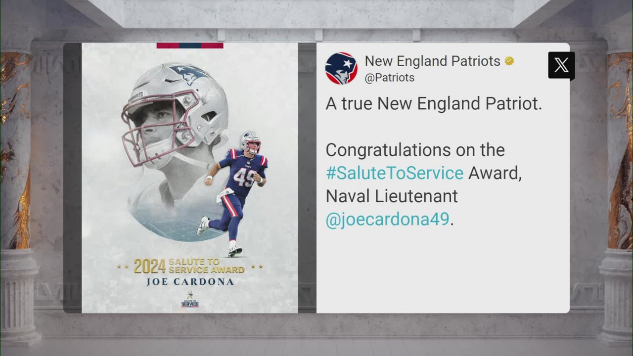 New England Patriots long snapper Joe Cardona joins 'Super Bowl Live ...