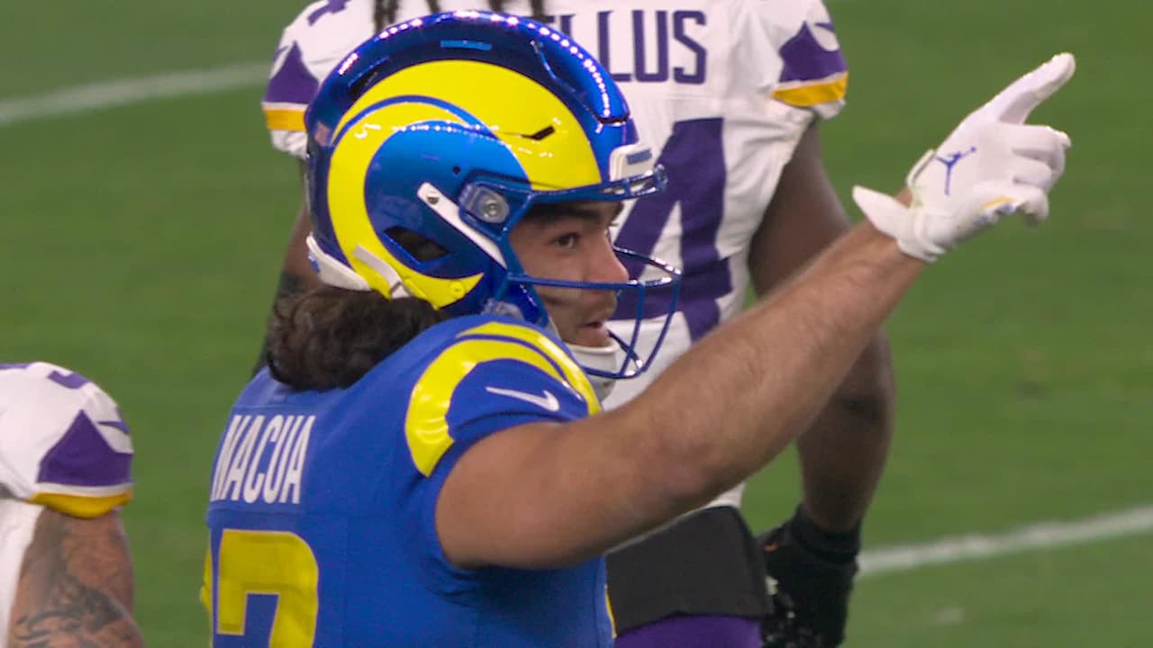Los Angeles Rams quarterback Matthew Stafford's 27-yard strike to wide receiver Puka Nacua comes ...