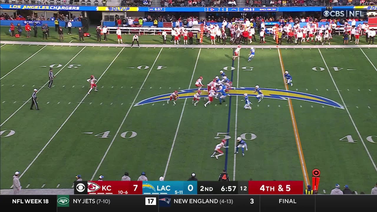 Fake punt alert! Direct snap to Kansas City Chiefs running back La ...