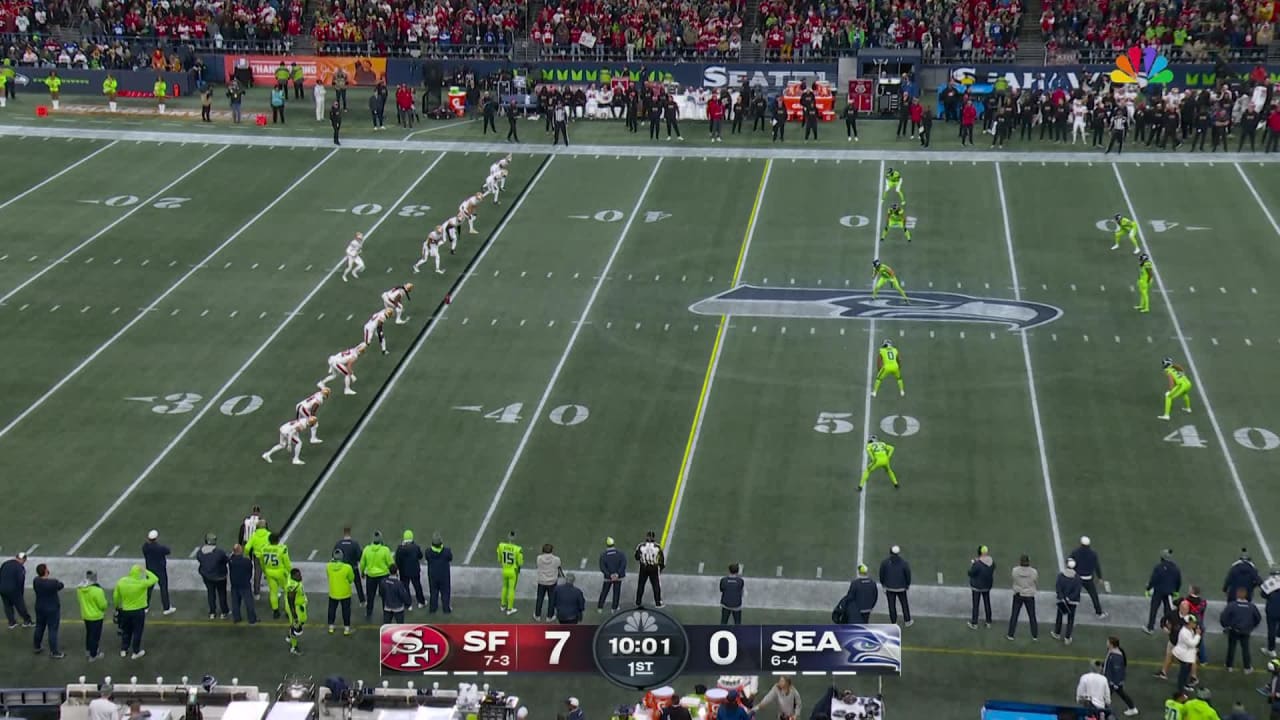 Seattle Seahawks wide receiver Dee Eskridge almost breaks free on 66 ...