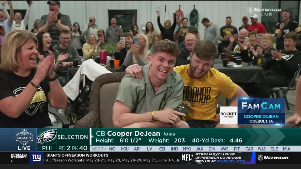 Philadelphia Eagles select cornerback Cooper DeJean with No. 40 pick in ...