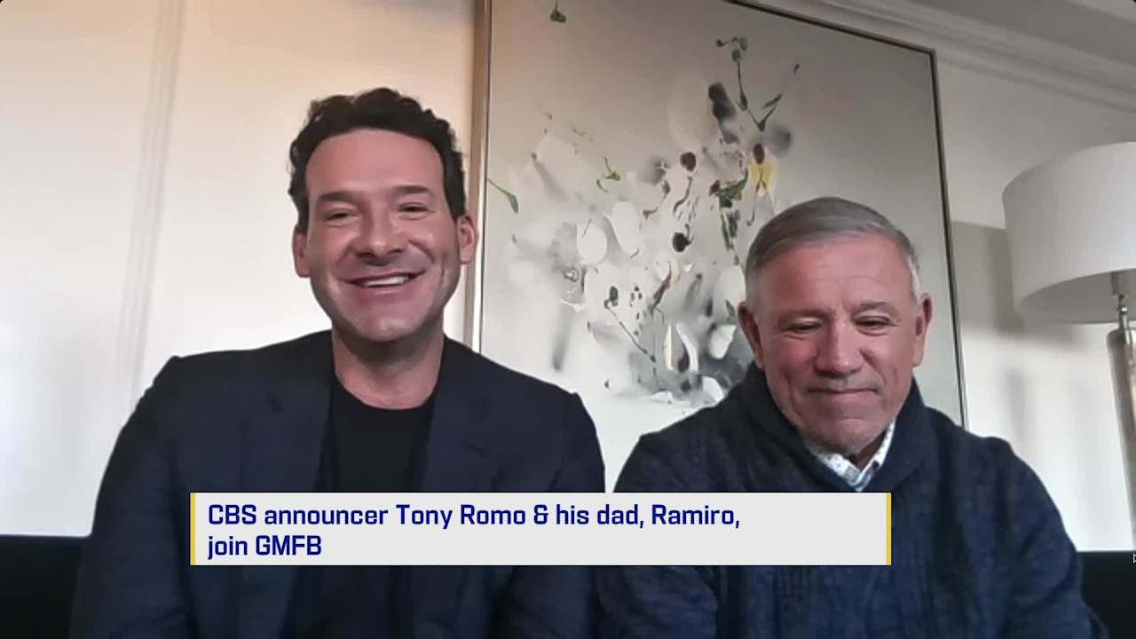 CBS announcer, legendary Cowboys QB Tony Romo and his dad Ramiro join ...