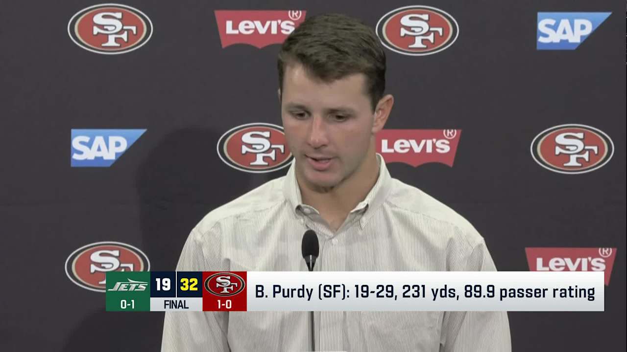 San Francisco 49ers quarterback Brock Purdy talks 49ers' 32-19 win over ...