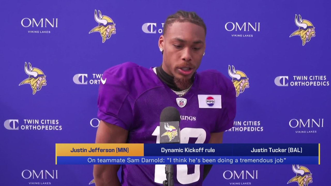 Minnesota Vikings wide receiver Justin Jefferson on quarterback Sam Darnold: 'I think he's been ...