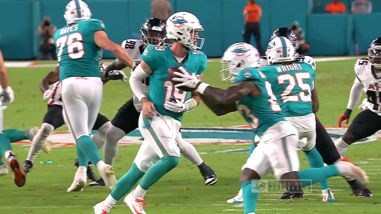 Miami Dolphins wide receiver Malik Washington shows off his burners ...