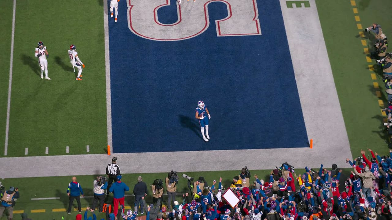 Buffalo Bills quarterback Josh Allen dots tight end Dalton Kincaid on wheel route for 22-yard TD ...