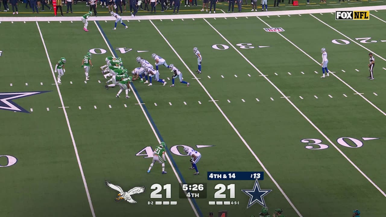 Dallas Cowboys defensive back Alijah Clark's forced fumble, recovery ...