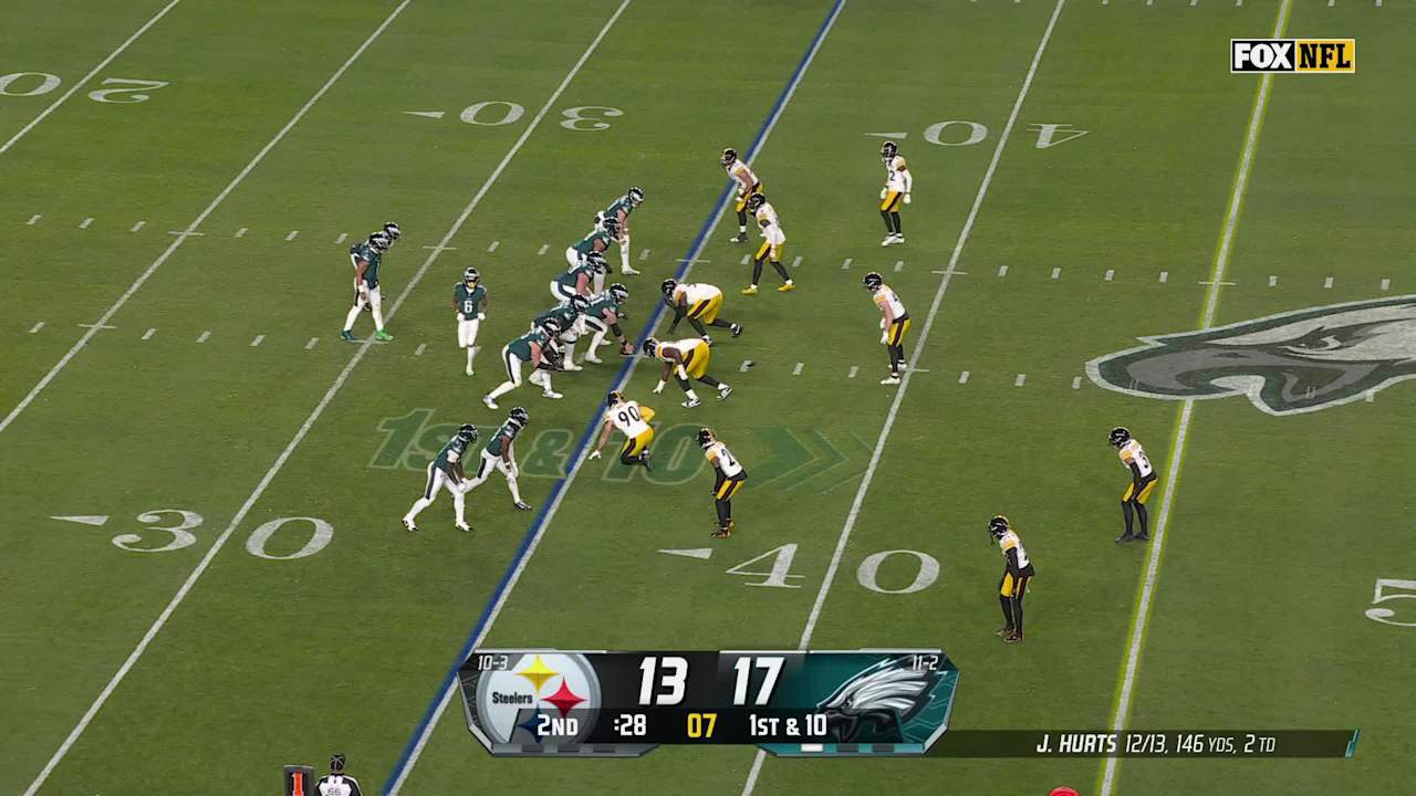 Pittsburgh Steelers' linebacker Alex Highsmith ends the first half with ...