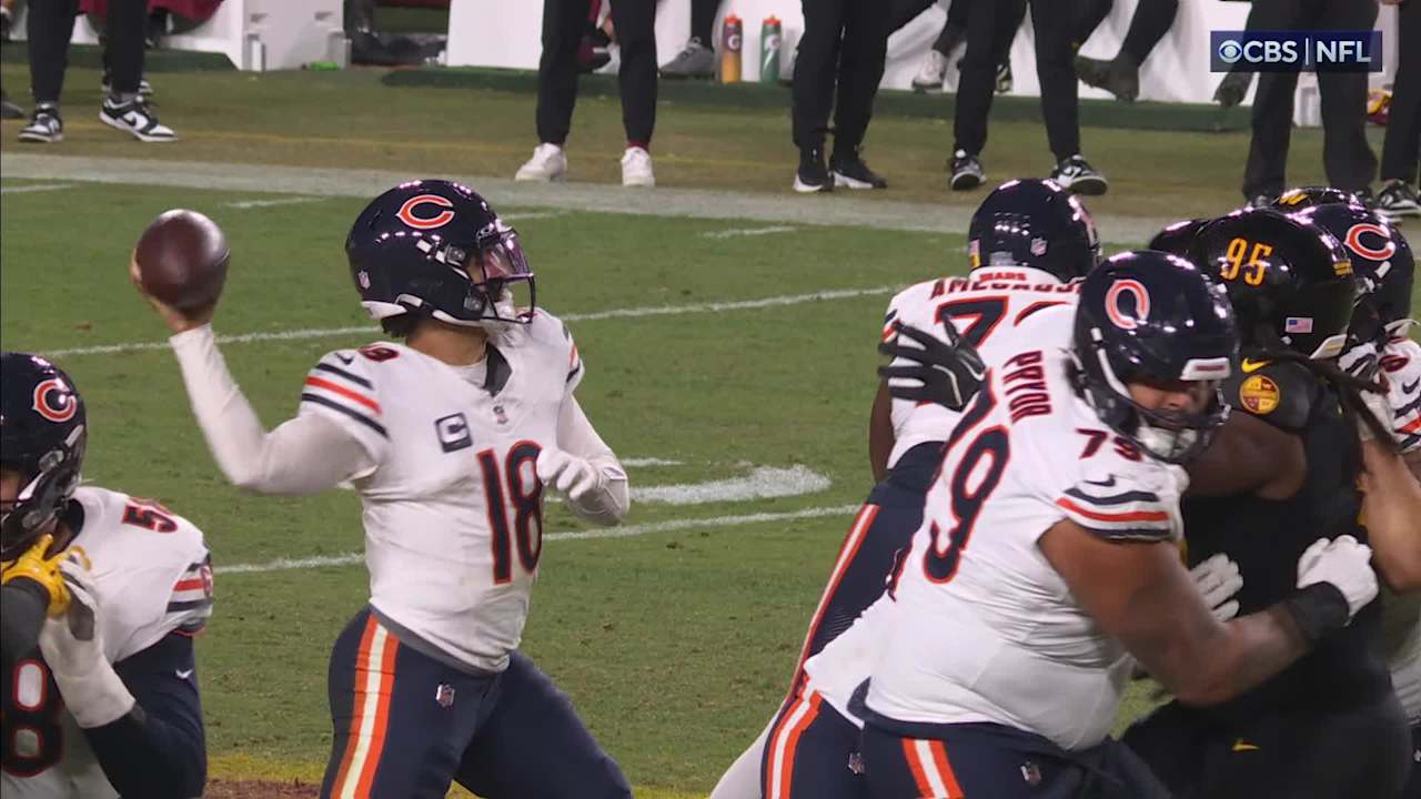 Chicago Bears quarterback Caleb Williams' 27-yard teardrop lands in ...