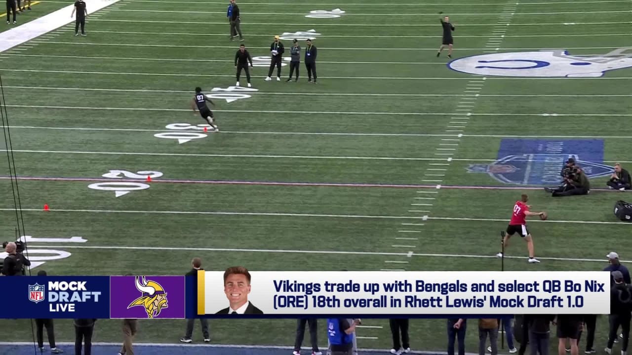 NFL Network's Rhett Lewis projects Minnesota Vikings to trade up for ...
