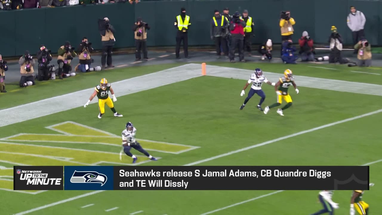 Seattle Seahawks release defensive backs Jamal Adams and Quandre Diggs along with tight end Will ...