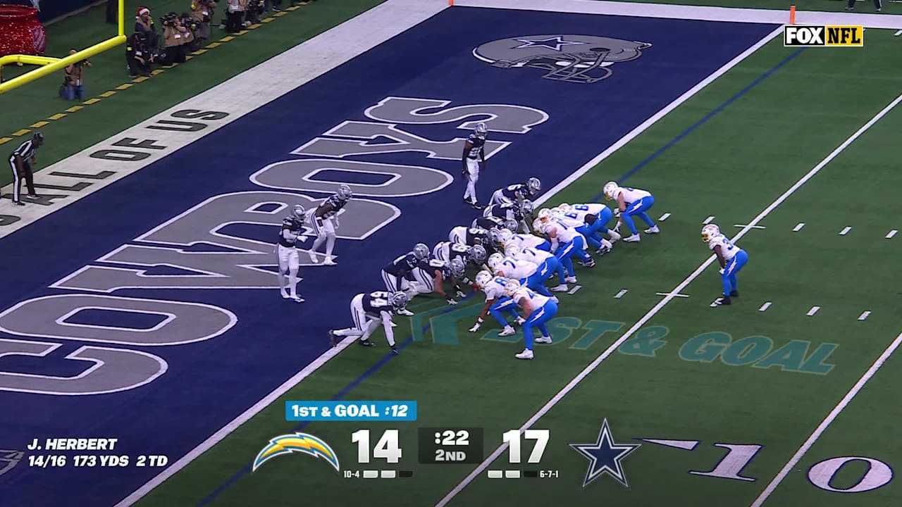 Los Angeles Chargers quarterback Justin Herbert's second rushing ...