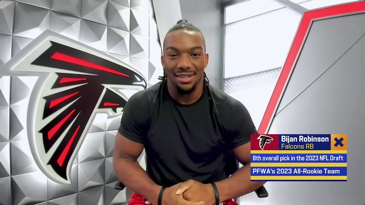 Atlanta Falcons running back Bijan Robinson on his Week 6 play with ...