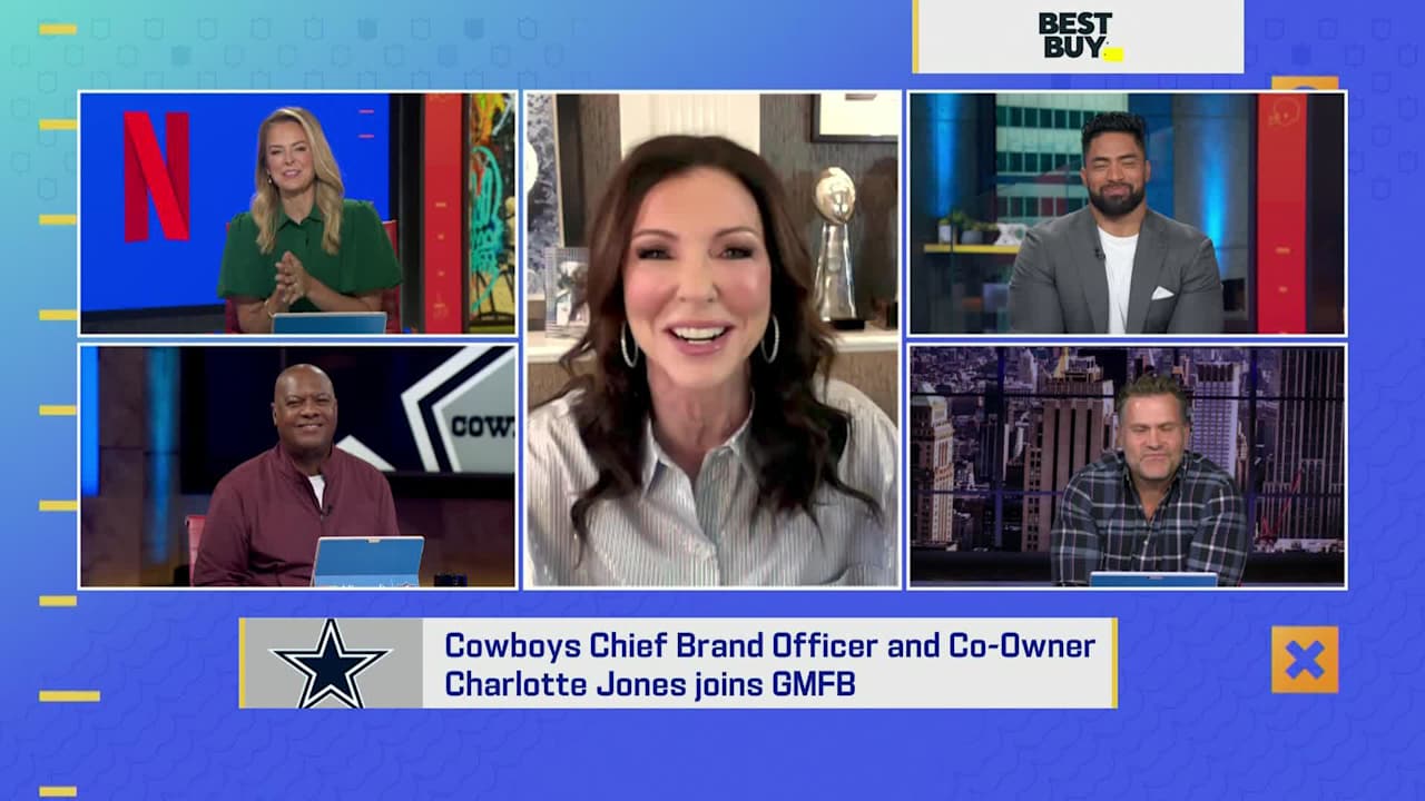 Dallas Cowboys Chief Brand Officer and Co-Owner Charlotte Jones joins 'GMFB' to discuss 'America ...