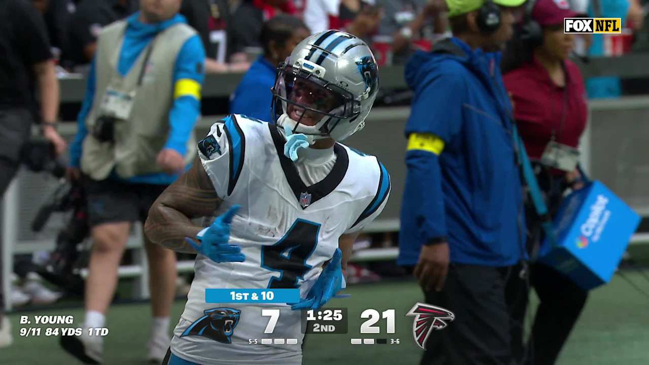 Carolina Panthers quarterback Bryce Young's 39-yard connection with ...