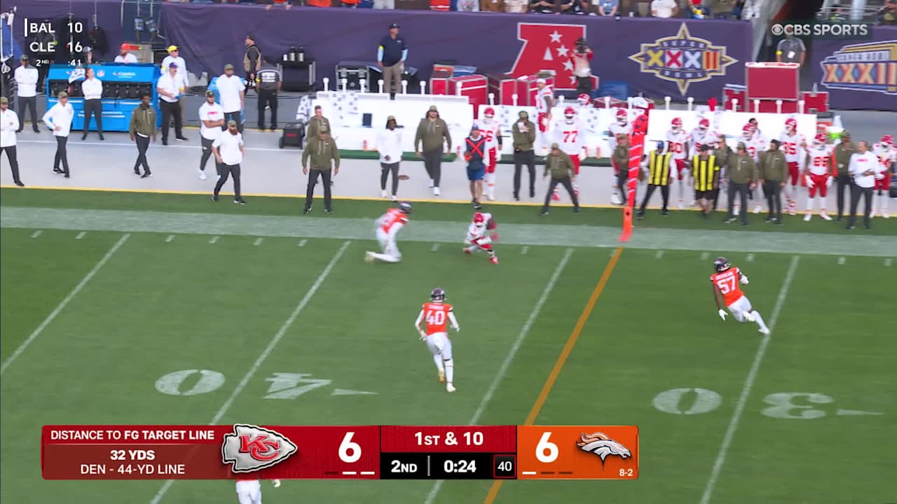 Kansas City Chiefs quarterback Patrick Mahomes zips sideline pass to ...