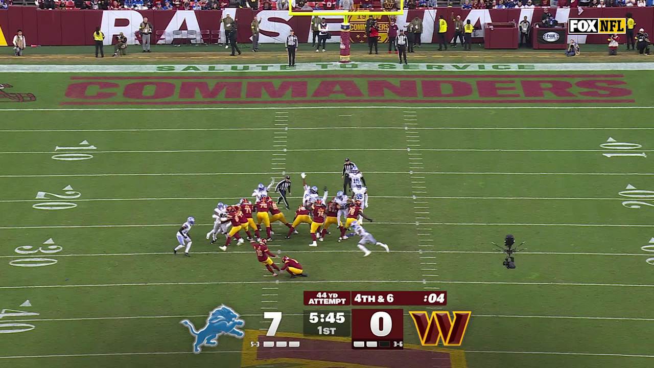 Washington Commanders kicker Matt Gay drills 44-yard field goal to trim ...