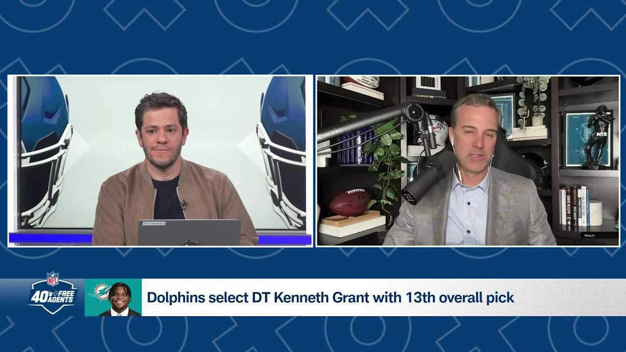 NFL Network's Daniel Jeremiah: Miami Dolphins' selection at No. 13 overall was 'a little bit of ...