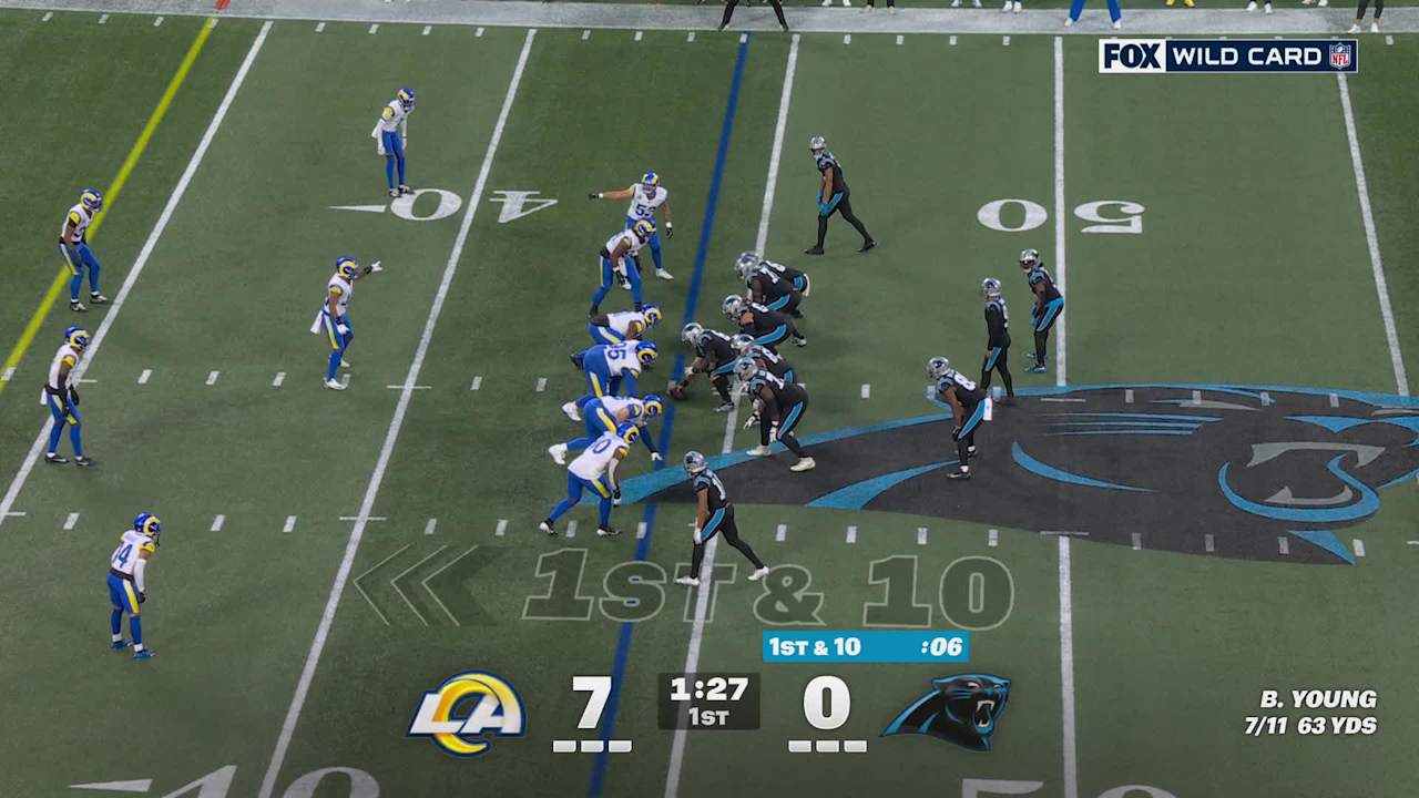 Tipped-ball INT! Los Angeles Rams cornerback Cobie Durant snags Young's ...