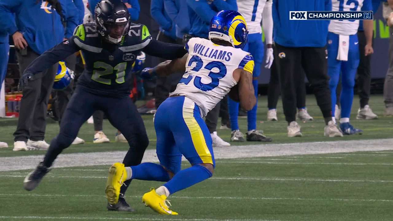 Los Angeles Rams running back Kyren Williams' eye-catching juke-move ...