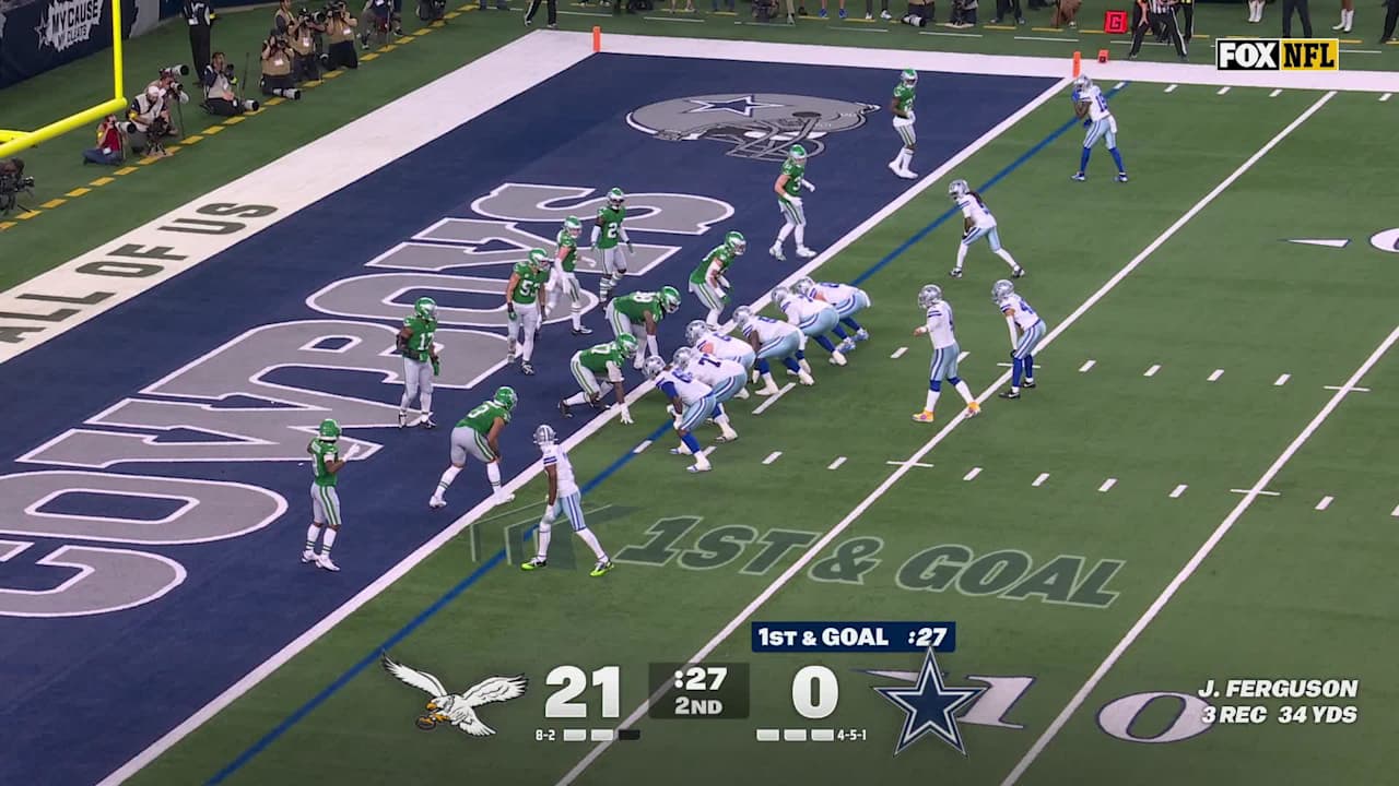 Dallas Cowboys wide receiver George Pickens' eighth touchdown catch of ...