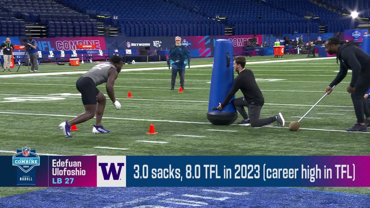 Linebacker Edefuan Ulofoshio's 2024 NFL Scouting Combine workout