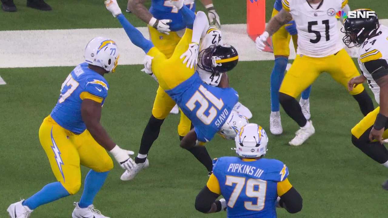 Pittsburgh Steelers cornerback James Pierre's suplex tackle provides an ...