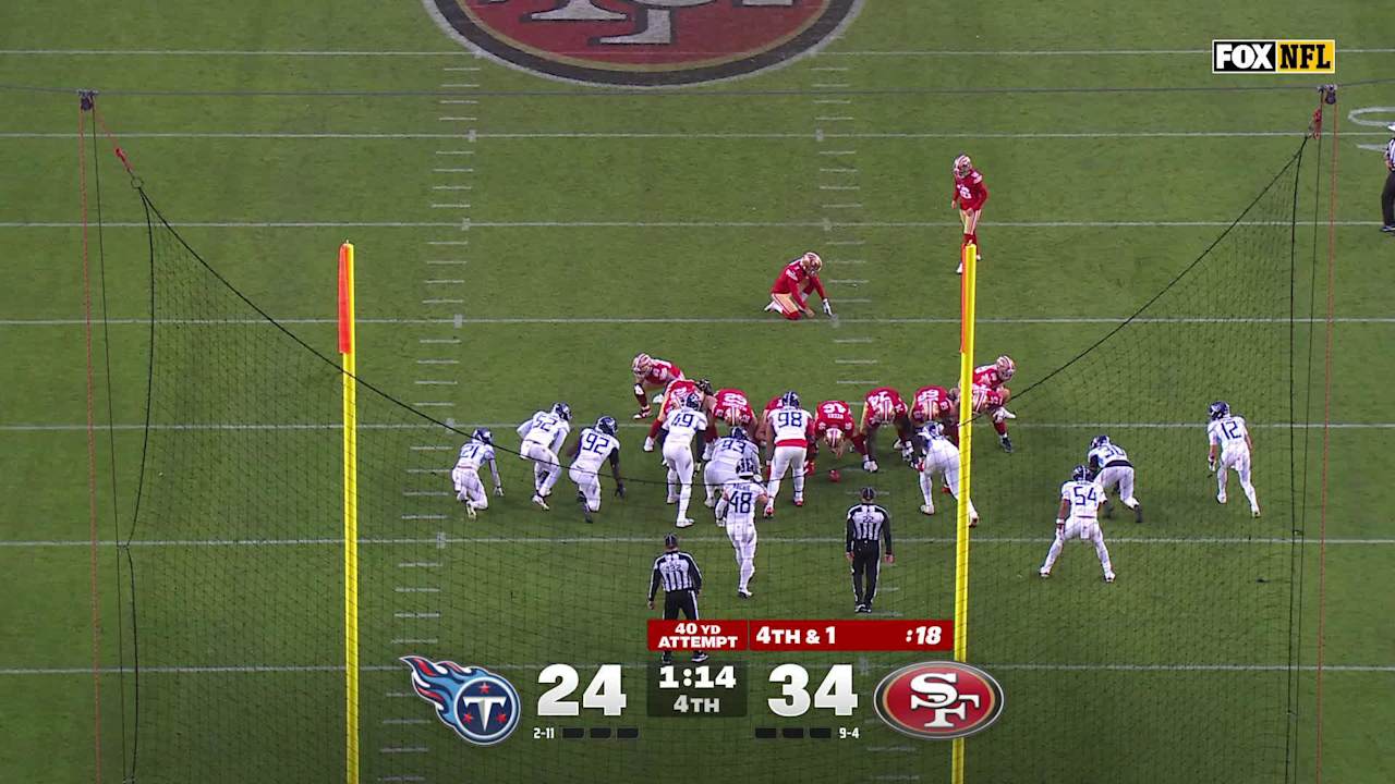 San Francisco 49ers kicker Eddy Pineiro extends 49ers lead with 40-yard FG