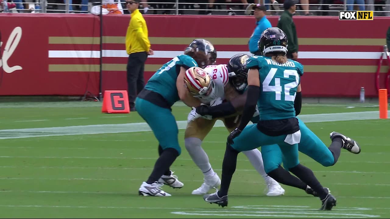 Jacksonville Jaguars linebacker Dennis Gardeck winds up for a huge ...