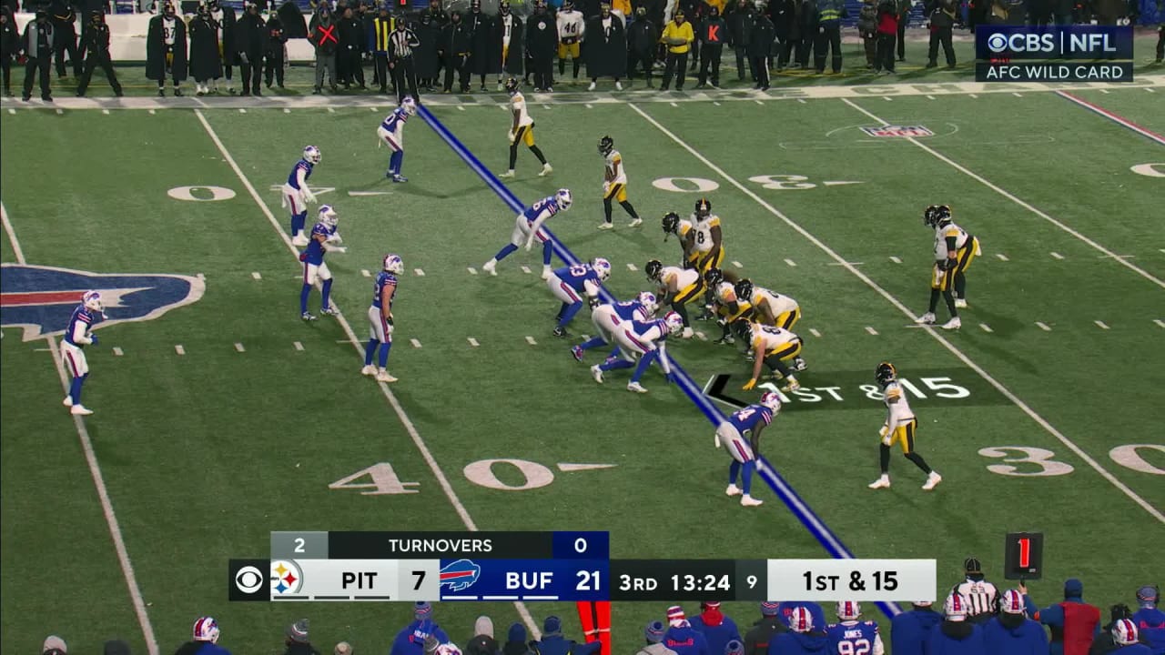 Pittsburgh Steelers reach Buffalo Bills' territory via 20-yard pass on ...