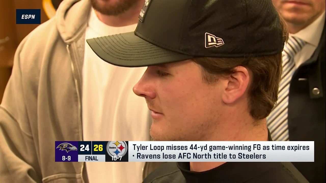 Baltimore Ravens kicker Tyler Loop on missed game-winning field goal: 'Next time I get back out ...