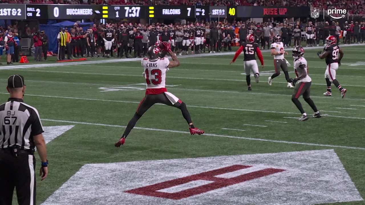 Tampa Bay Buccaneers quarterback Baker Mayfield's ninth touchdown pass ...
