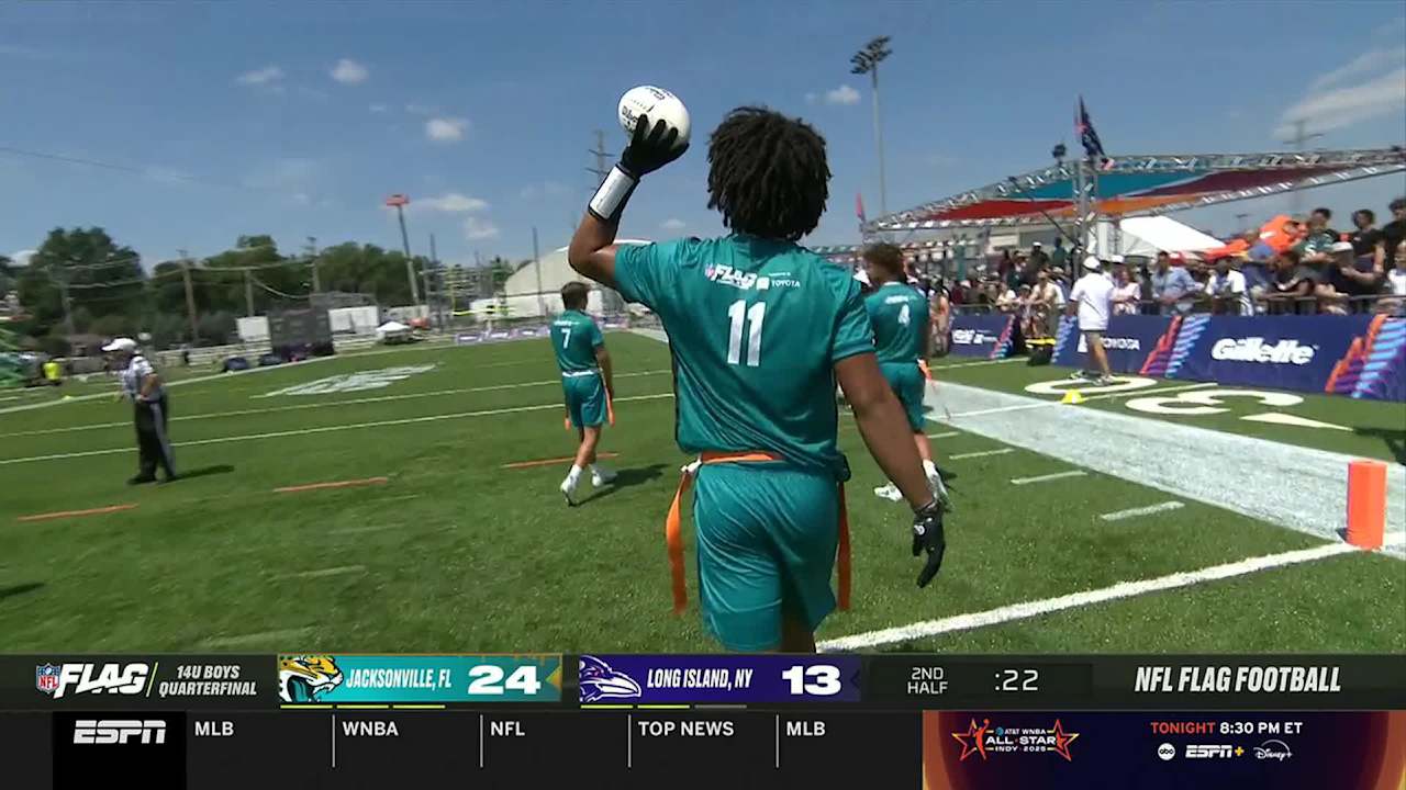 Jaguars Elite wide receiver Brysen Wright catches TD No. 3 over teammate