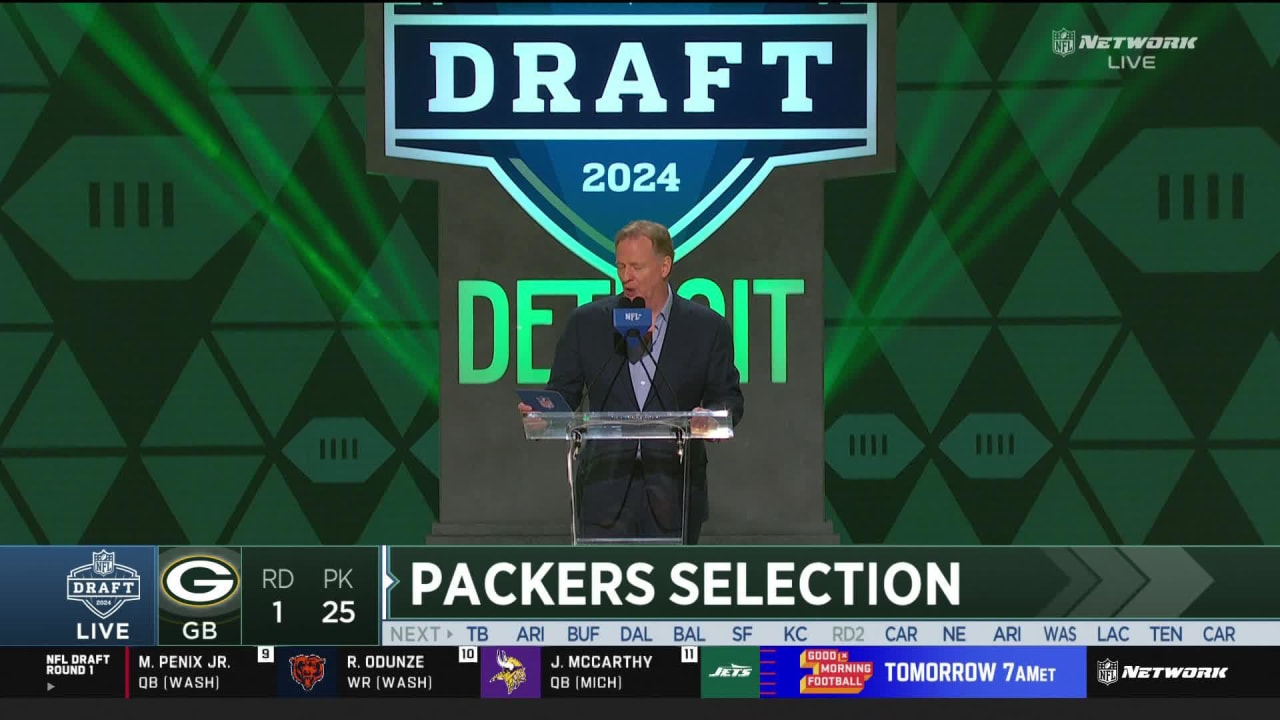 Green Bay Packers select offensive tackle Jordan Morgan with No. 25 ...