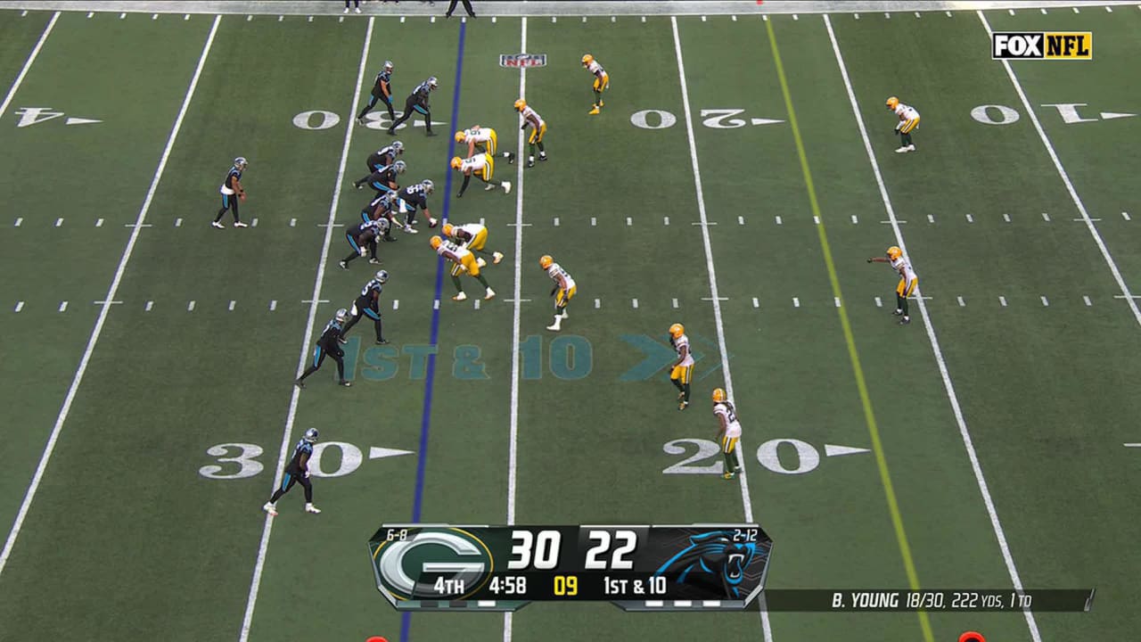 Carolina Panthers quarterback Bryce Young's 17-yard connection with ...