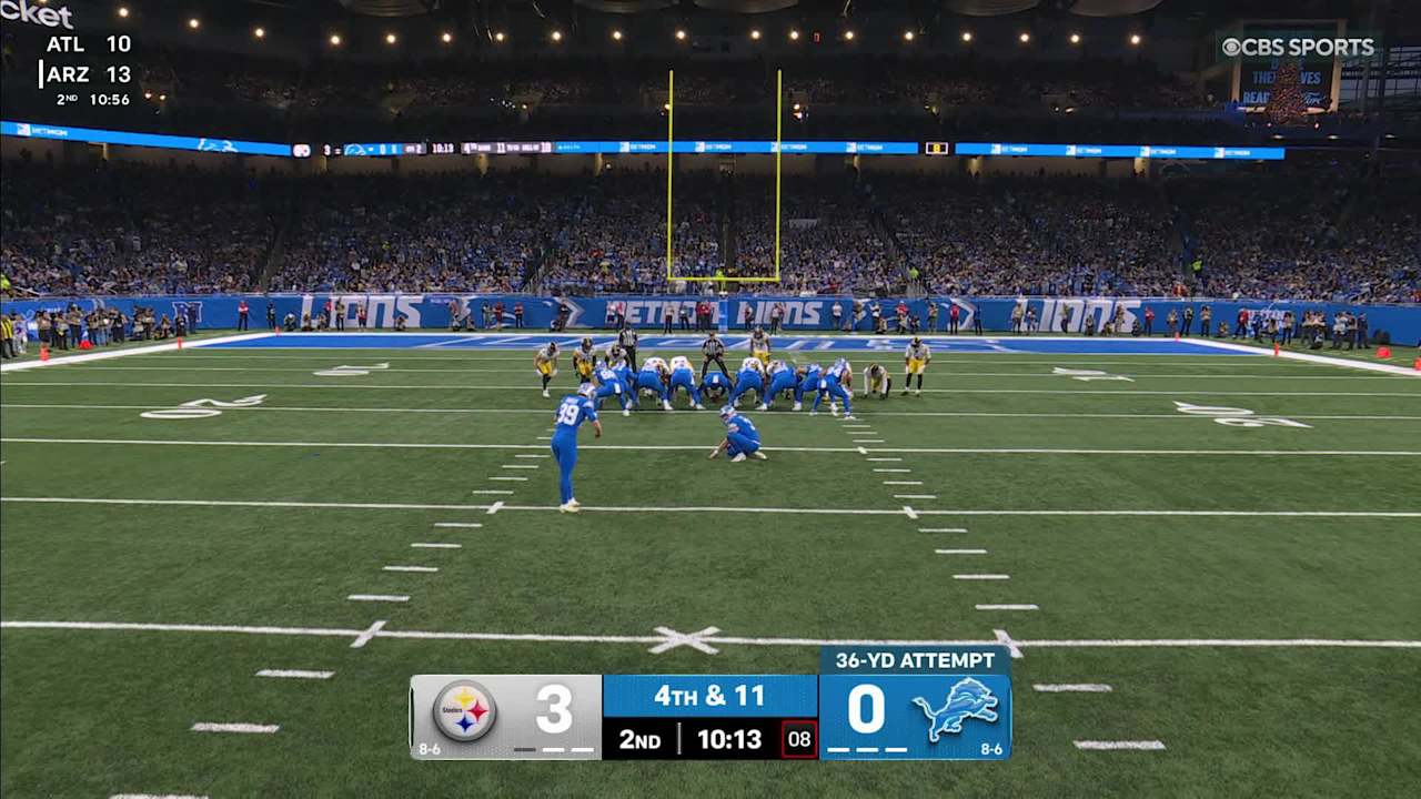 Detroit Lions kicker Jake Bates' 36-yard field goal ties Pittsburgh ...