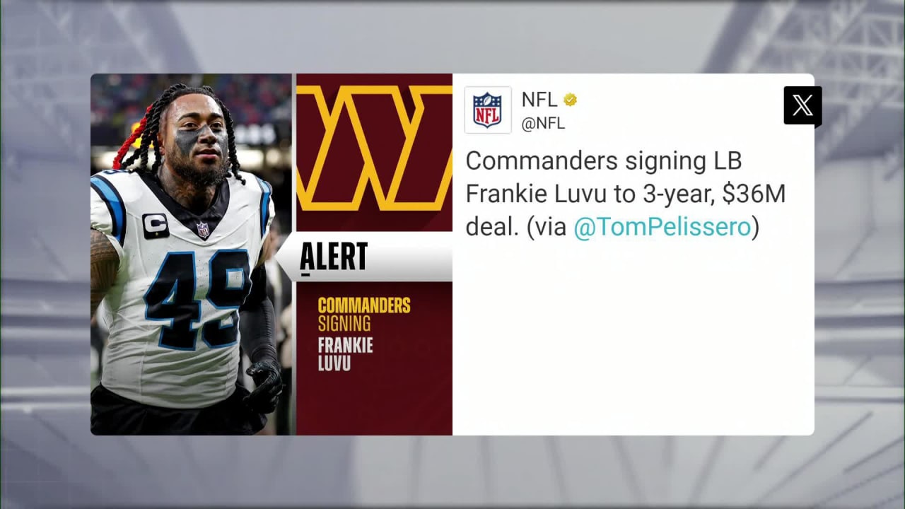 Washington Commanders agree to terms on $36M deal with linebacker ...