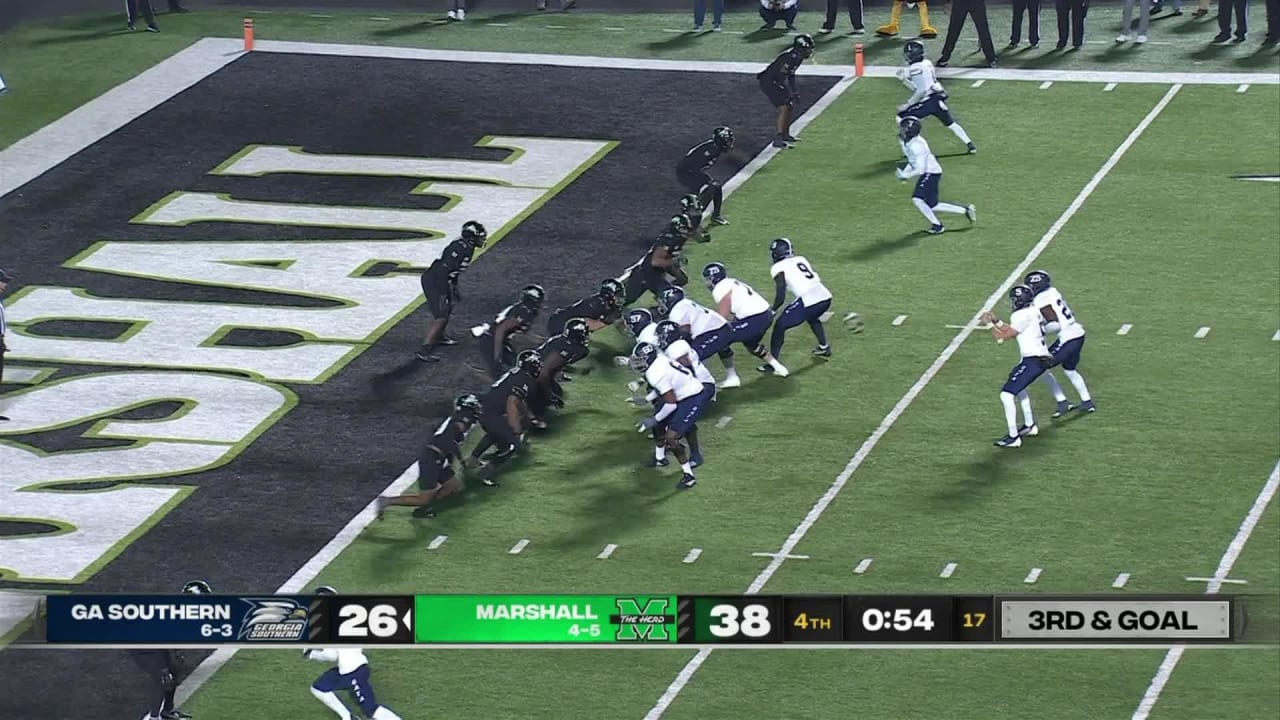 Georgia Southern Eagles wide receiver Derwin Burgess Jr. hauls in 2 ...