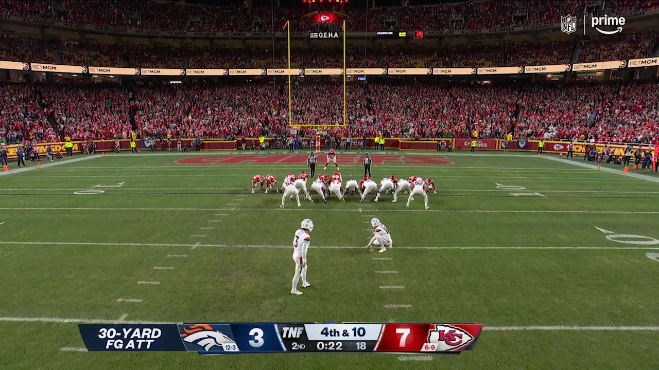 Denver Broncos kicker Wil Lutz's 30-yard field goal cuts Kansas City ...