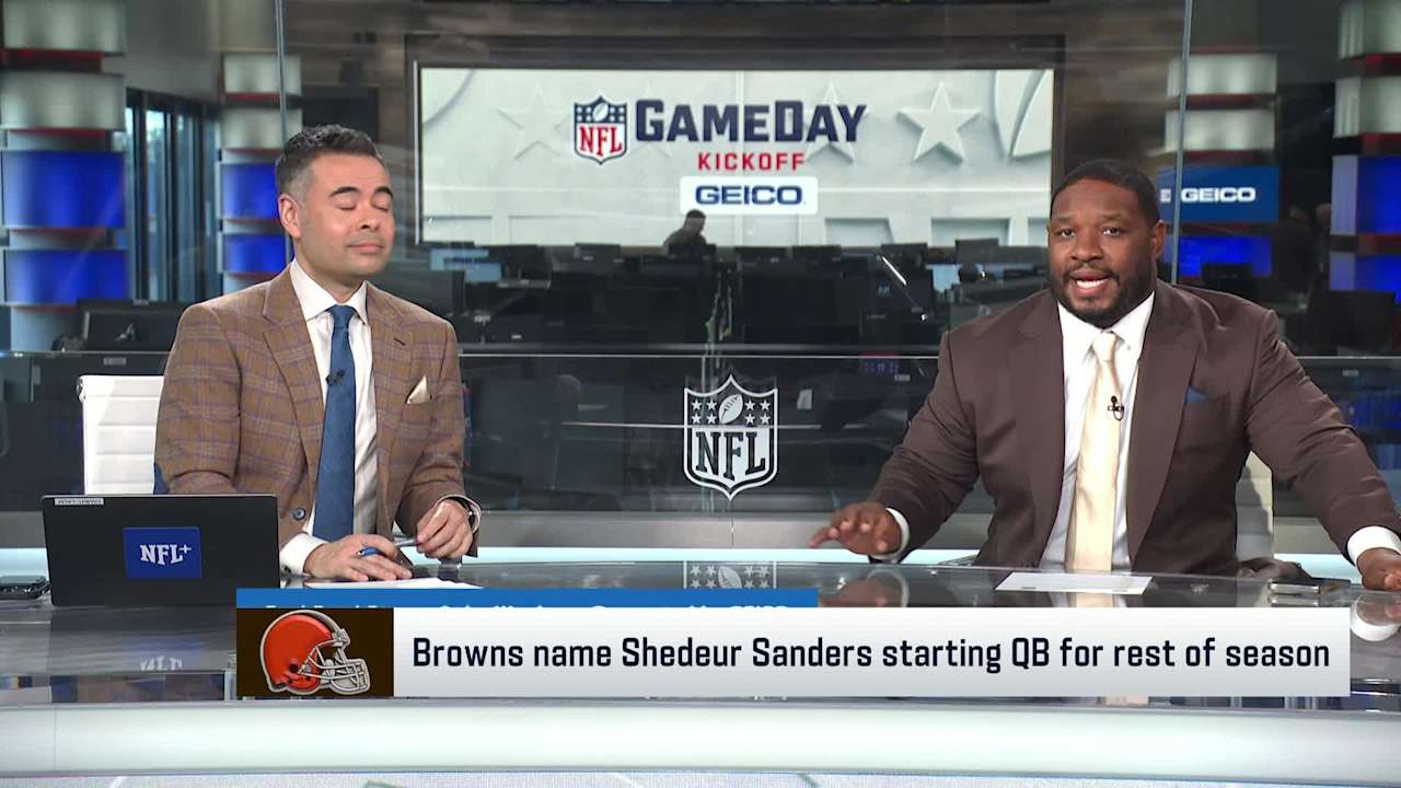 'NFL GameDay Kickoff' anchor Mike Yam and analyst Maurice Jones-Drew ...