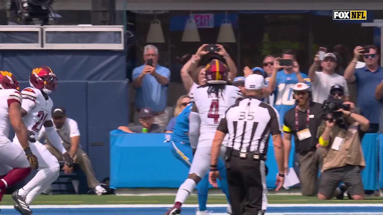 Los Angeles Chargers wide receiver Ladd McConkey's first TD of 2025 ...
