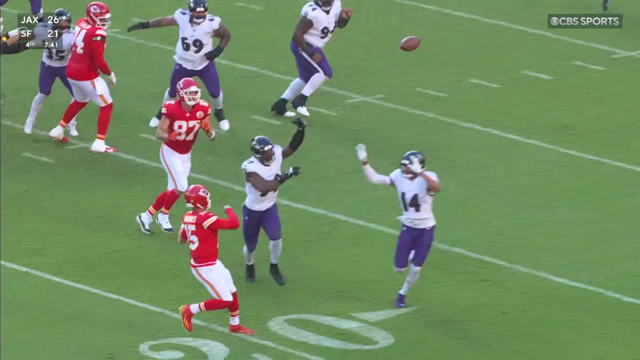 Kansas City Chiefs quarterback Patrick Mahomes fourth touchdown pass ...