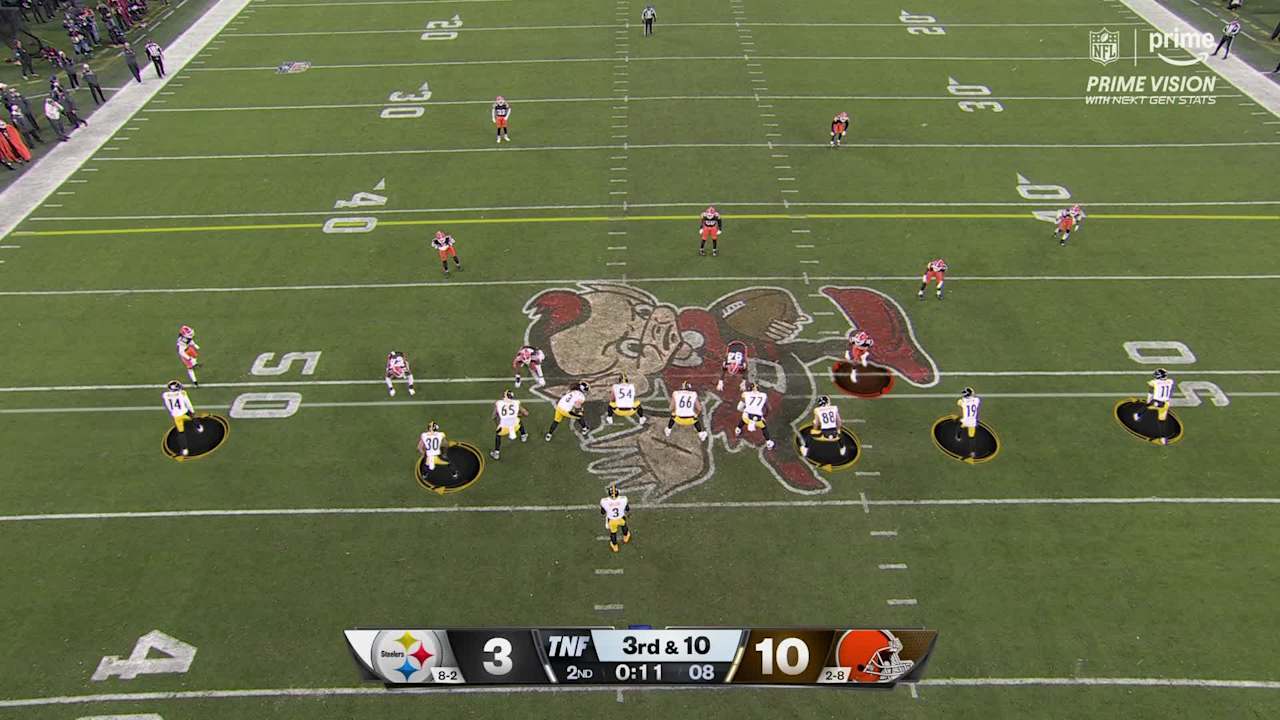 Cleveland Browns defensive end Myles Garrett's sack to end the half is ...