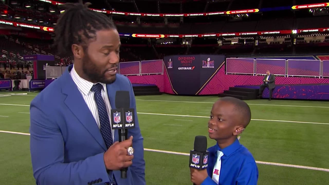 11-year-old reporter Jeremiah Fennell, NFL Network's Michael Robinson's ...