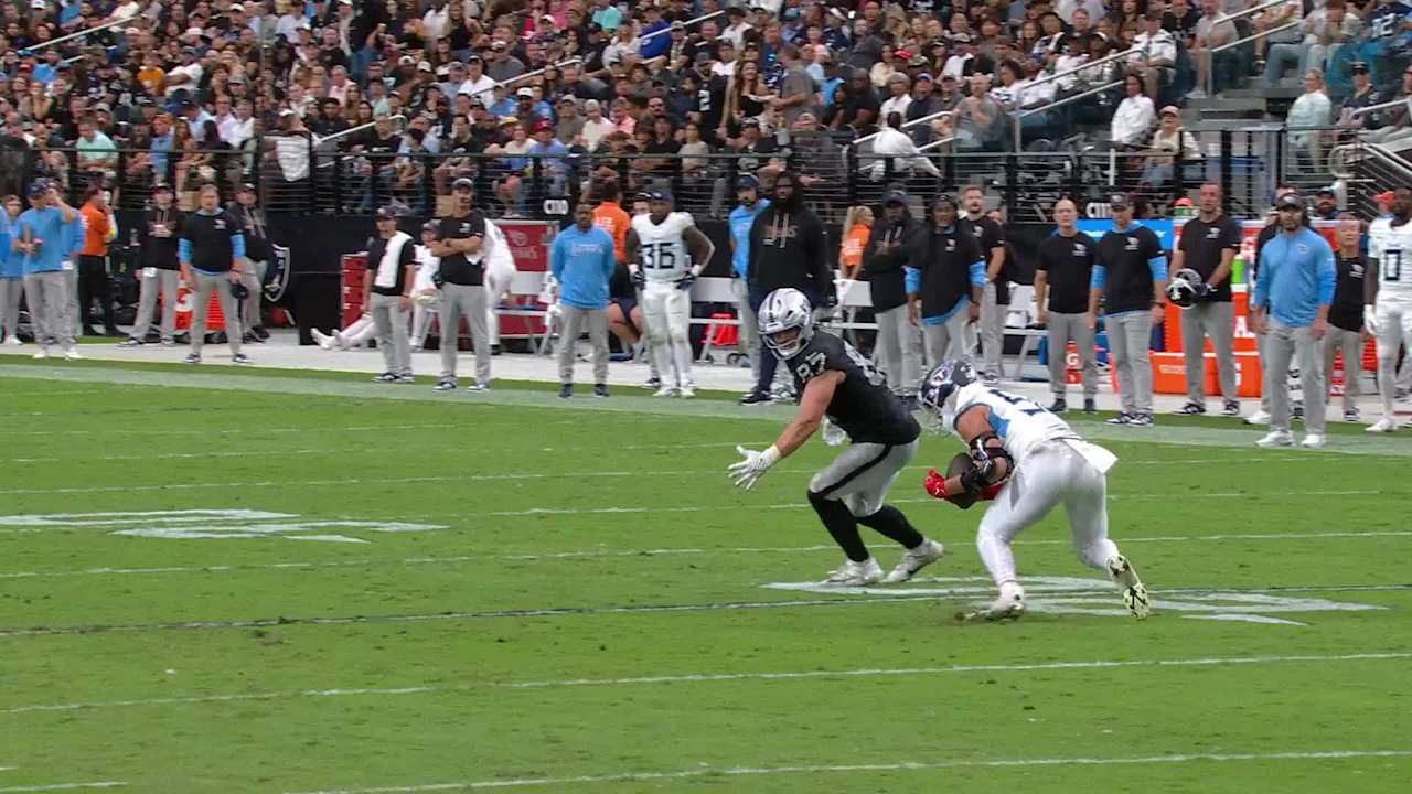 Las Vegas Raiders quarterback Geno Smith's 10th interception of 2025 ...