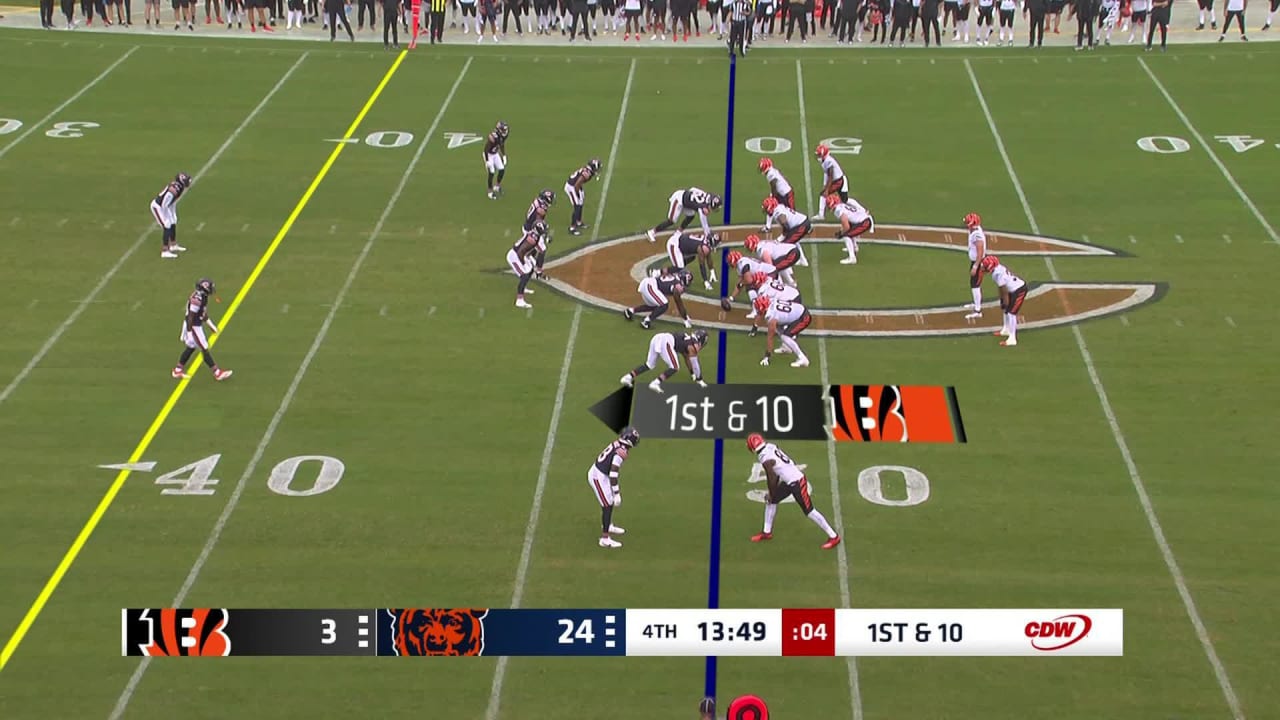 Chicago Bears defensive lineman Daniel Hardy forces fumble on ...